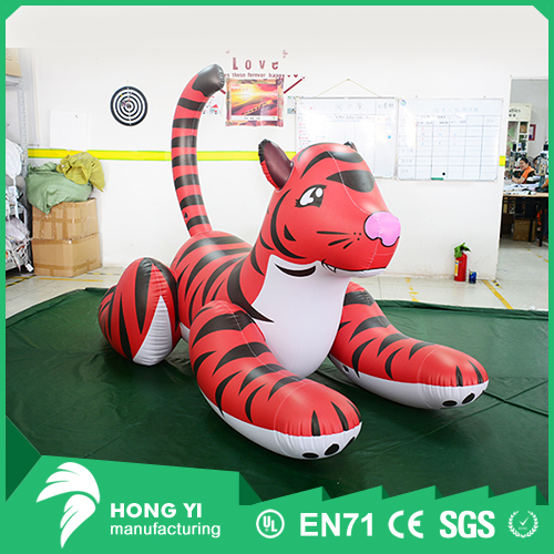 Large inflatable cartoon red tiger inflatable toy can be used for ...